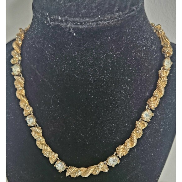 Hattie Carnegie | Jewelry | Vintage Hattie Carnegie Goldtone Rhinstone ...